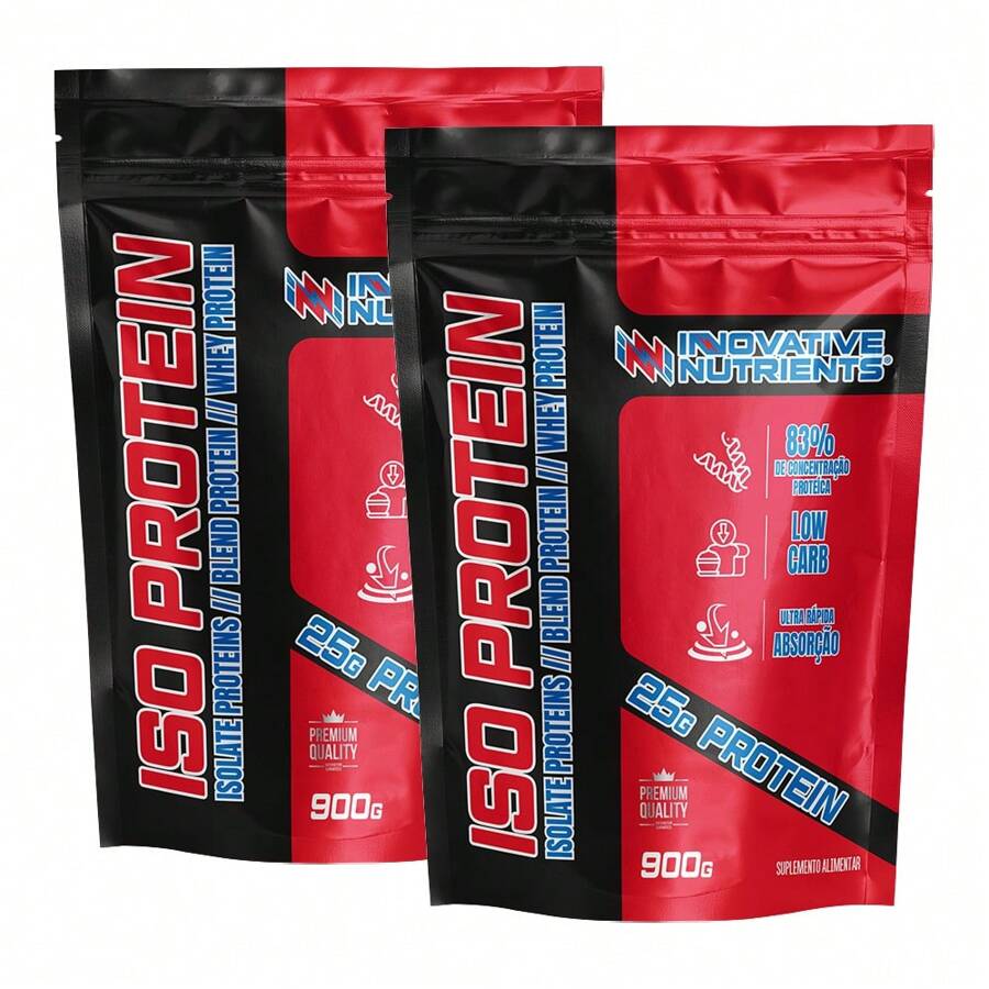 INNOVATIVE NUTRIENTS Kit 2x Whey Protein Isolate Iso Protein 900g ...