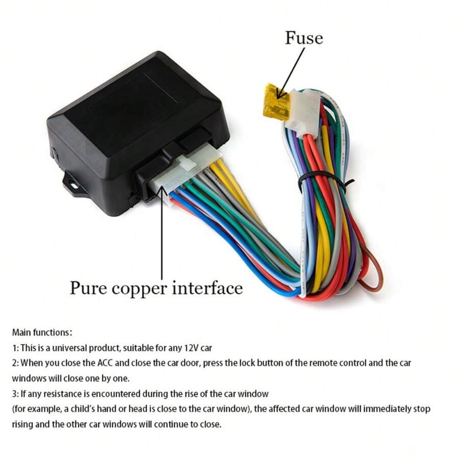 Car Power Window Closer For 4 Doors Auto Intelligent Close Windows ...