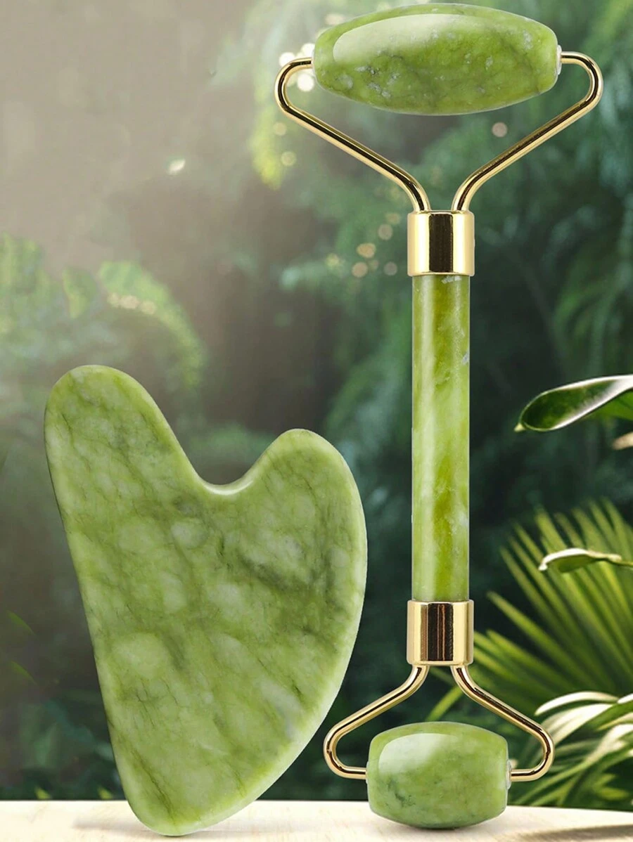 Gua Sha & Jade Roller Facial Tools Face Roller And Gua Sha Set For ...