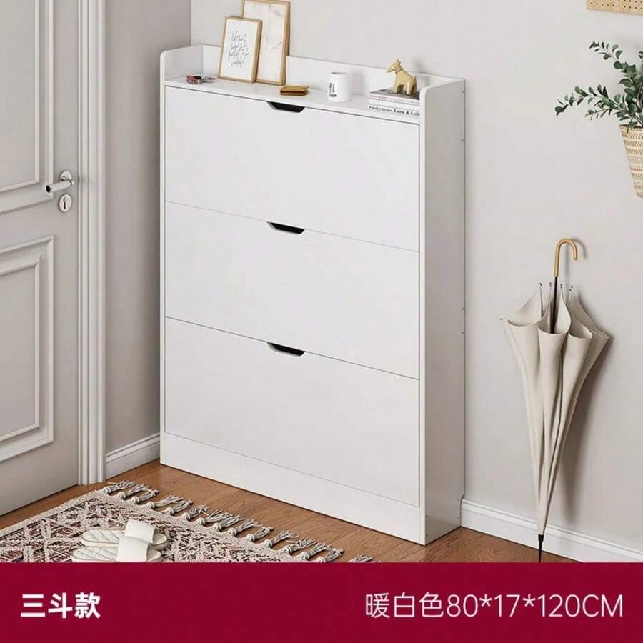 Entry Shoe Cabinet, Ultra-Thin Small-Sized Storage Integrated Cabinet ...