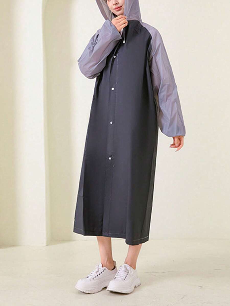 Full Length Hooded Raincoat For Women, Whole Body Rain Protection For ...