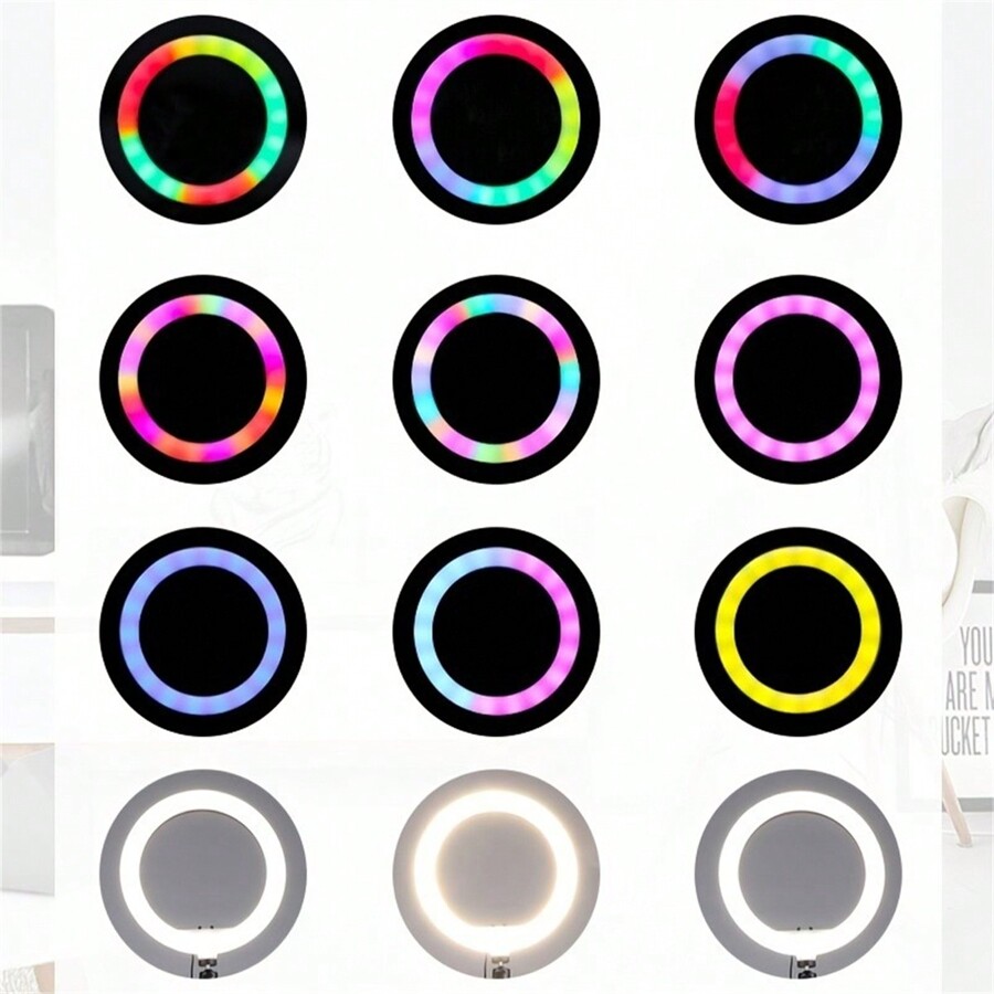 10-Inch RGB Ring Light Table Stand For All Cell Phones, Height ...