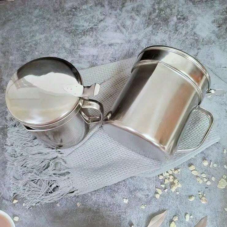 KMT Oil Filter Kitchen Cooking Tools Storage Tank Grease Filter Pot Oil ...