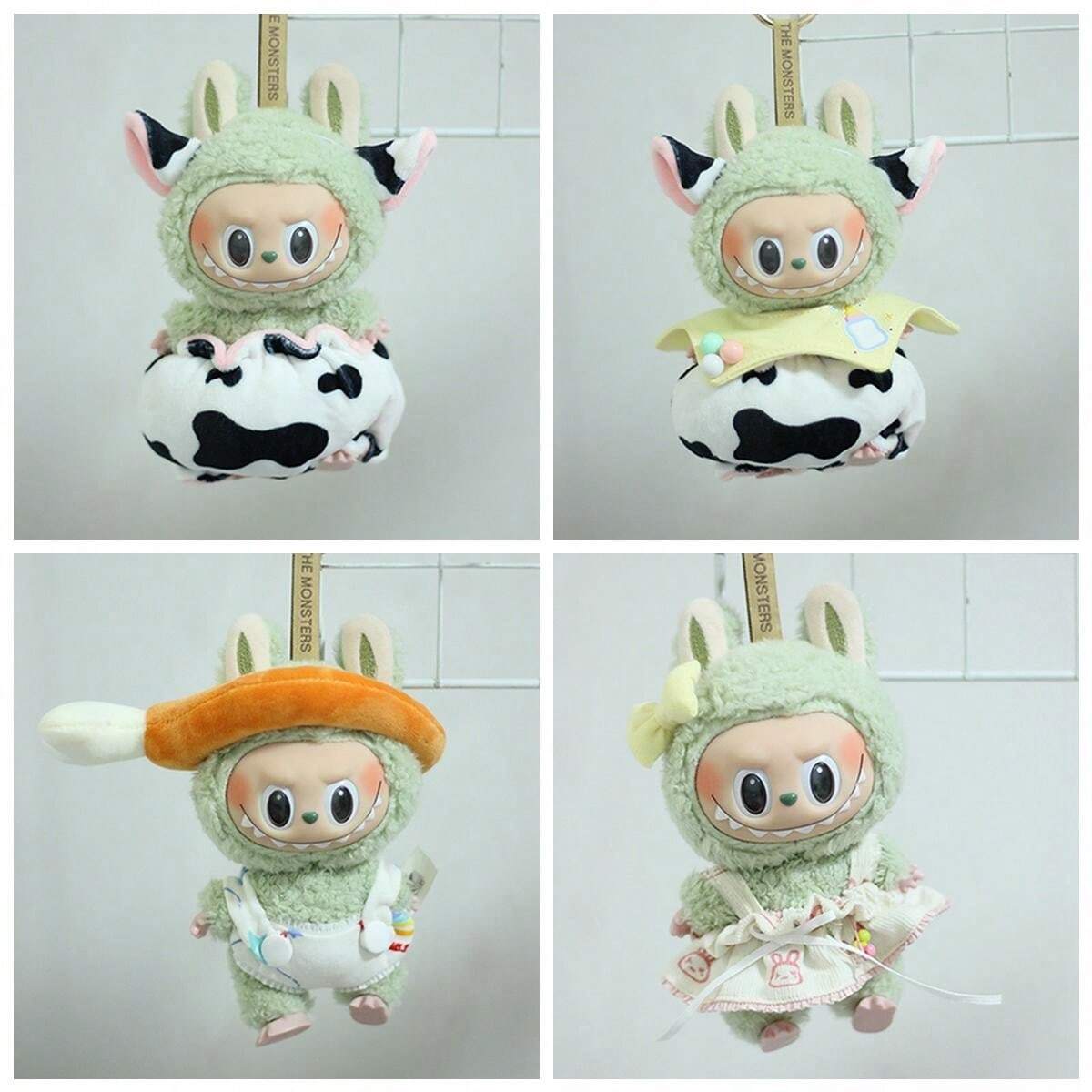 1pc Clothes Only (Without Doll), Fits 17cm Labubu Doll Dress, Hat ...