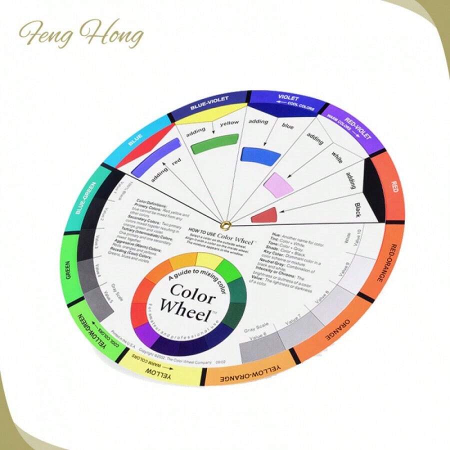 Color Wheel Color Matching Card For Permanent Makeup, Traditional Color ...