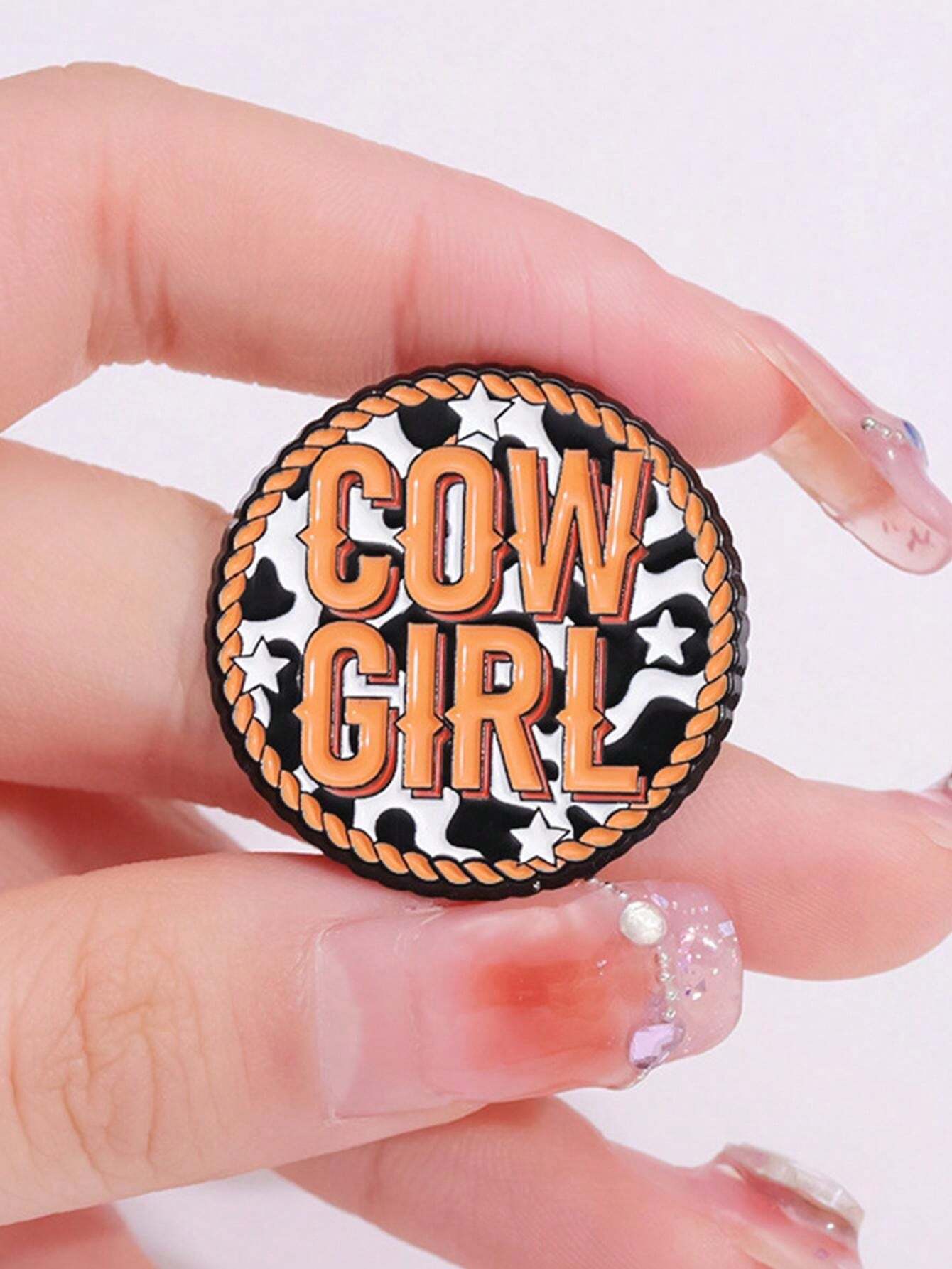 1/10pcs Western Cowboy Themed Enamel Pins, Alloy Vintage Style Novelty ...