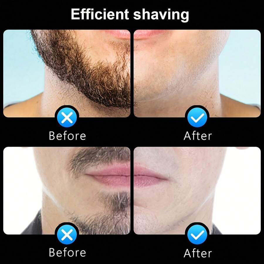 USB Rechargeable Electric Shaver, Multi-Function Men's Mini Cordless ...