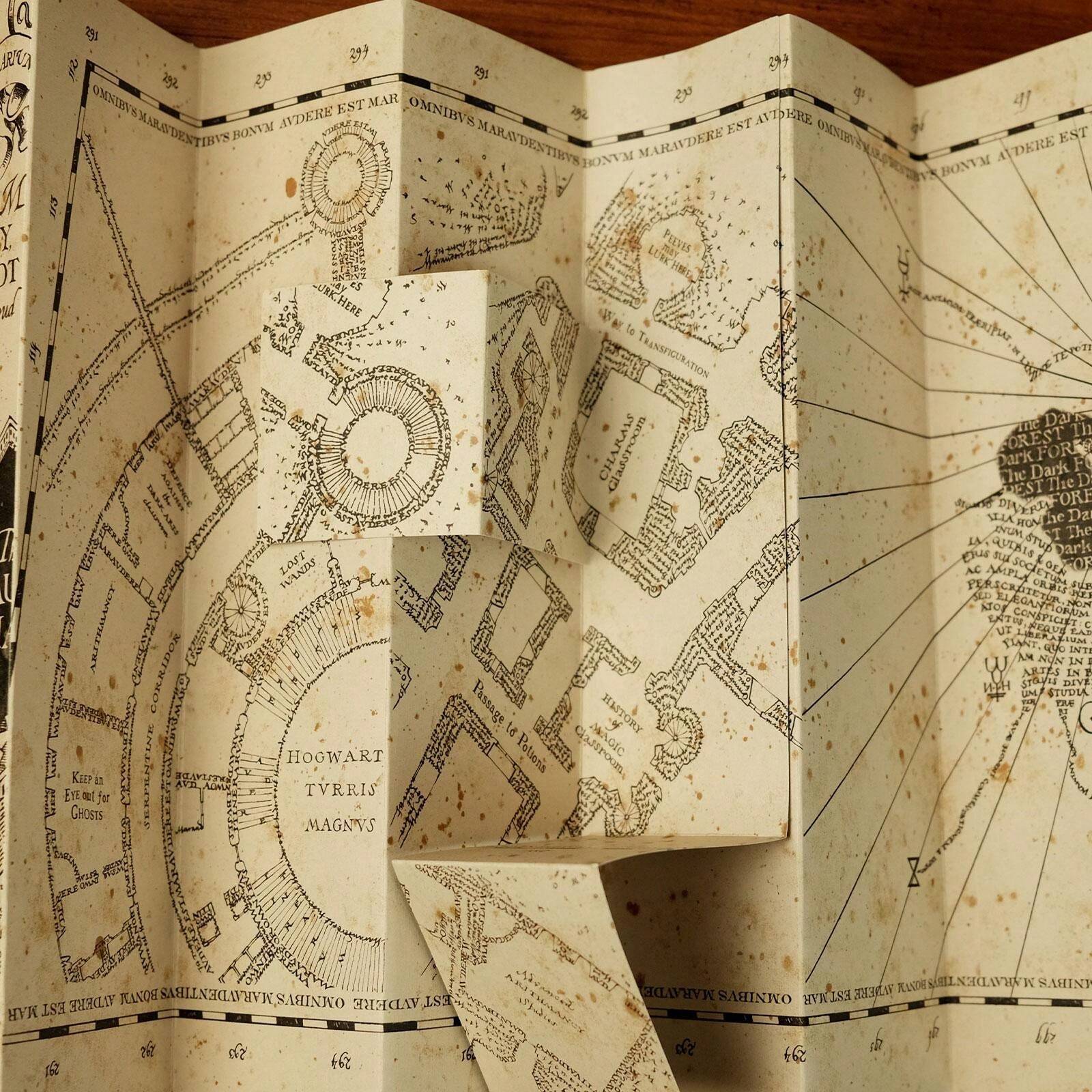 Harry Potter 1pc Harry Potter Marauder's Map With 5Pcs Harry Potter ...