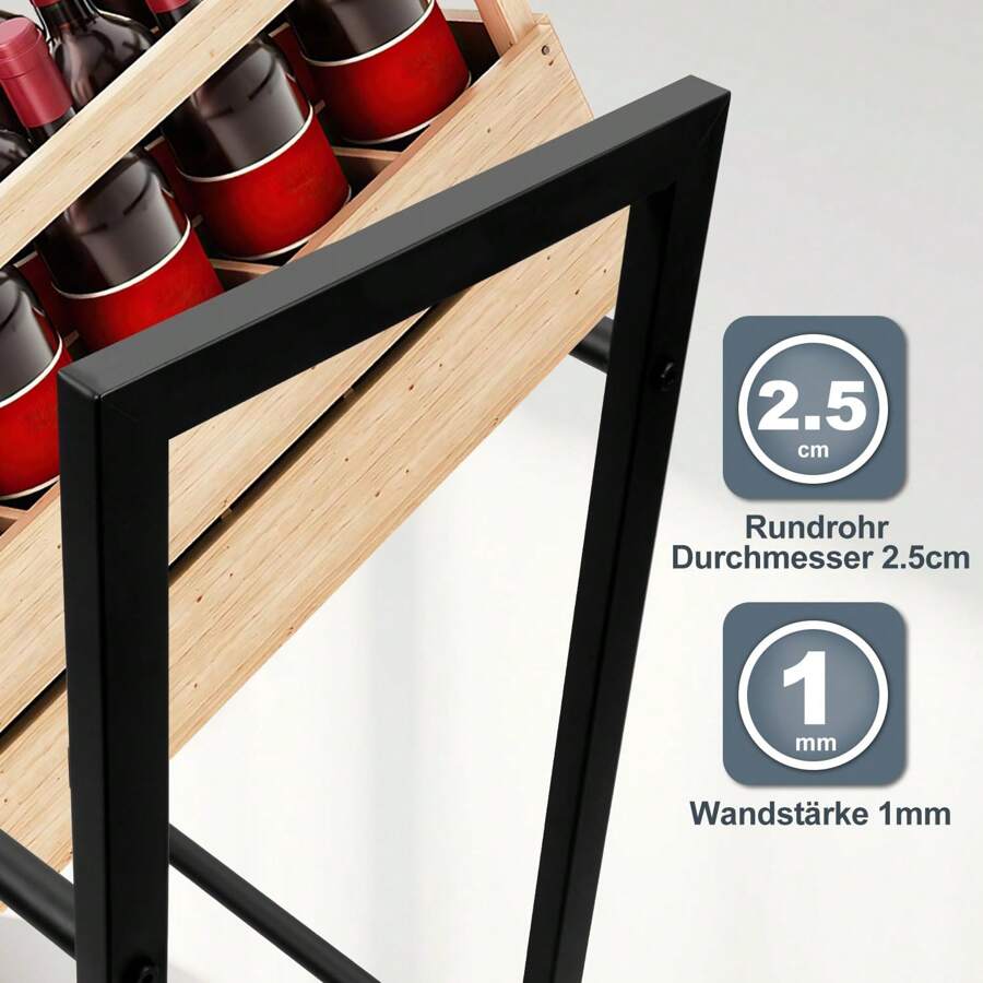 Lospitch Stable Drinks Crate Rack With Storage For 6 Crates - Robust ...