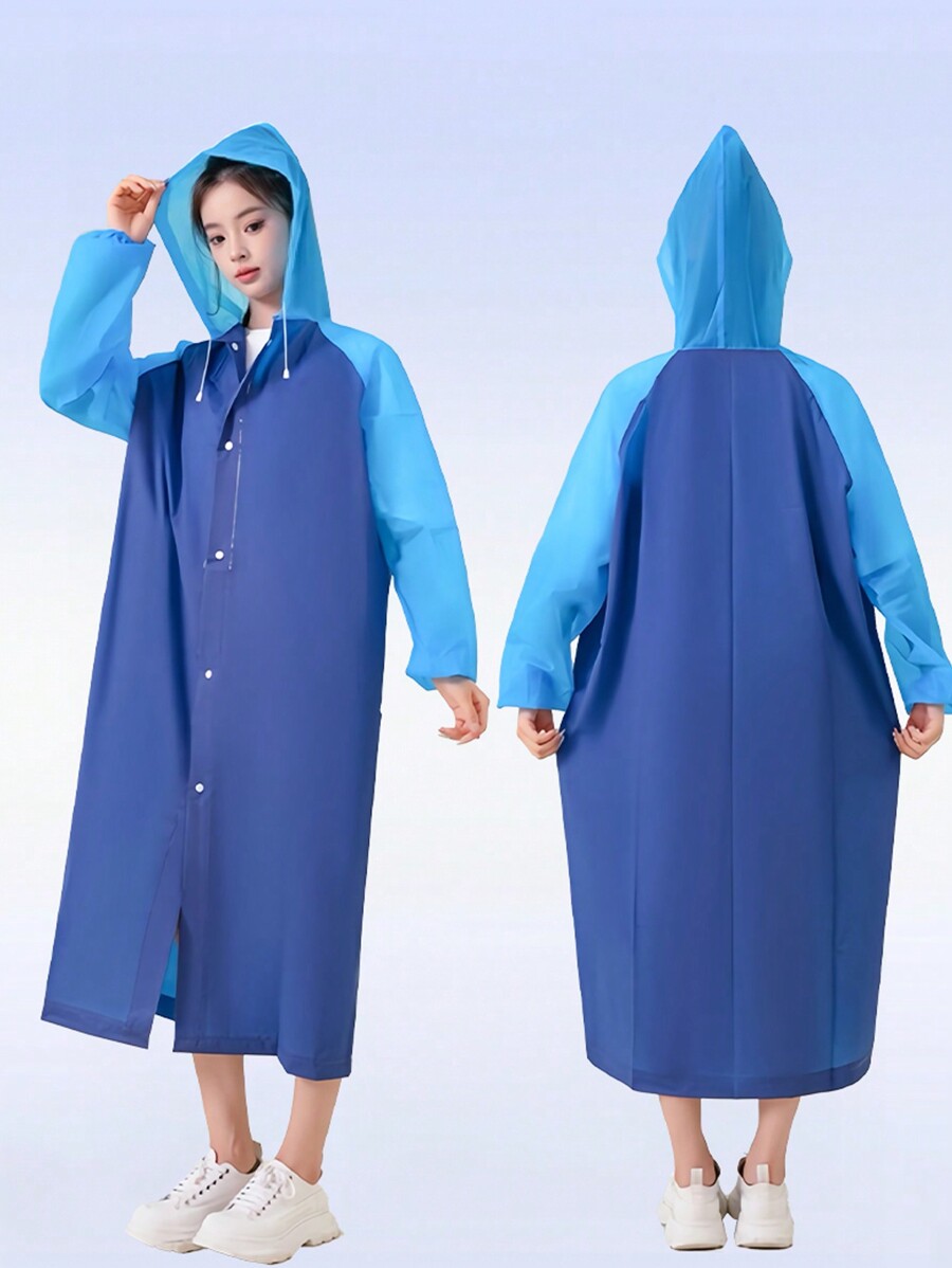 Full Length Hooded Raincoat For Women, Whole Body Rain Protection For ...