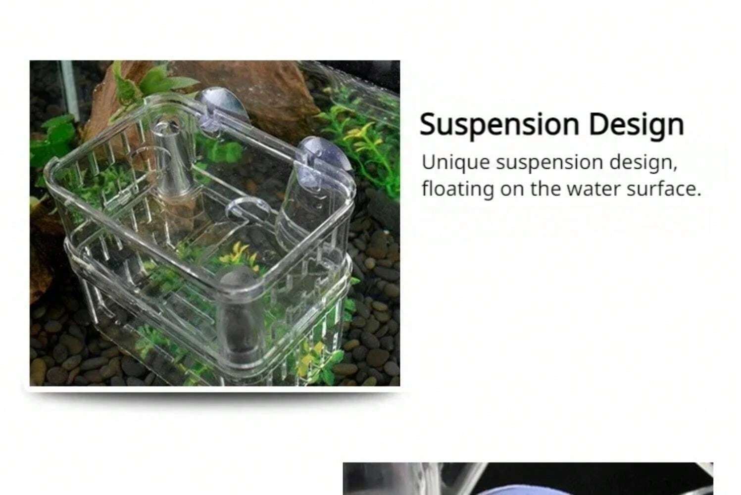 New Aquarium Peacock Fish Incubator Breeding Box Acrylic Isolation Box ...