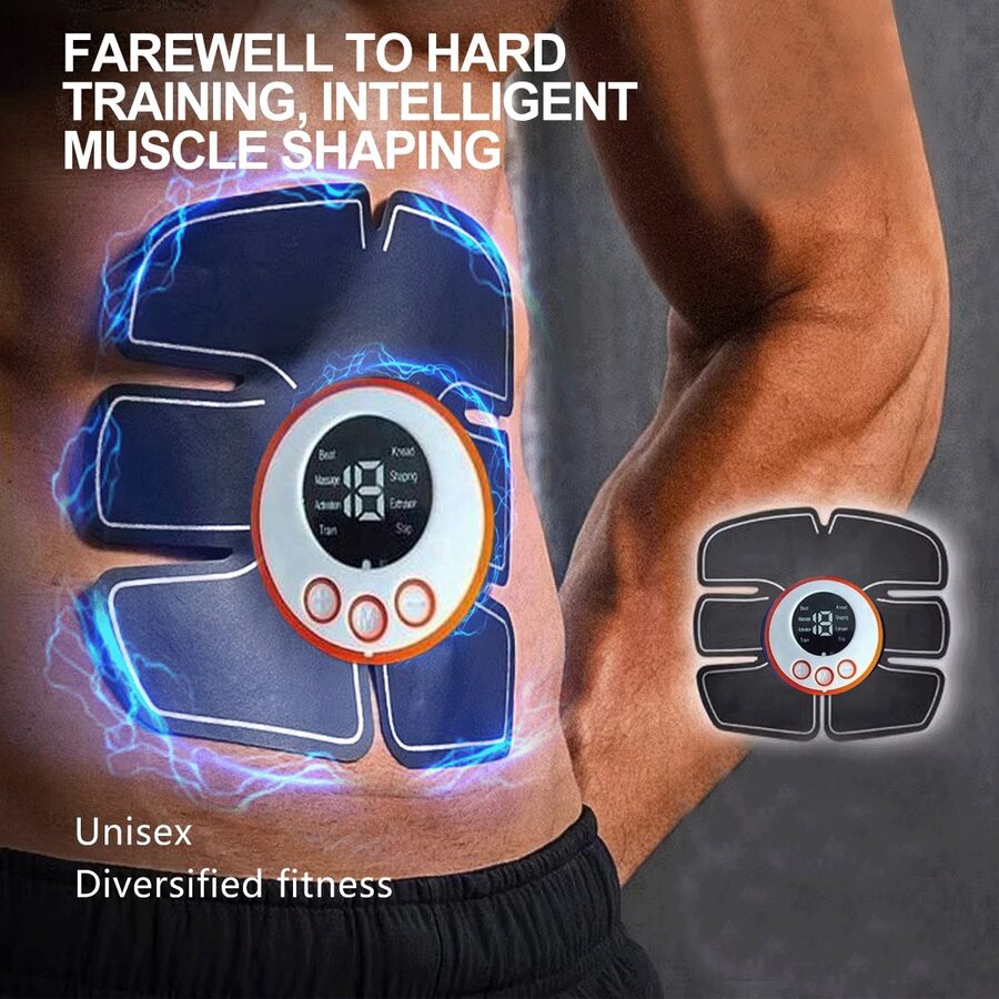 Rechargeable Abdominal Massage Stickers, Muscle Trainer, Body Muscle ...