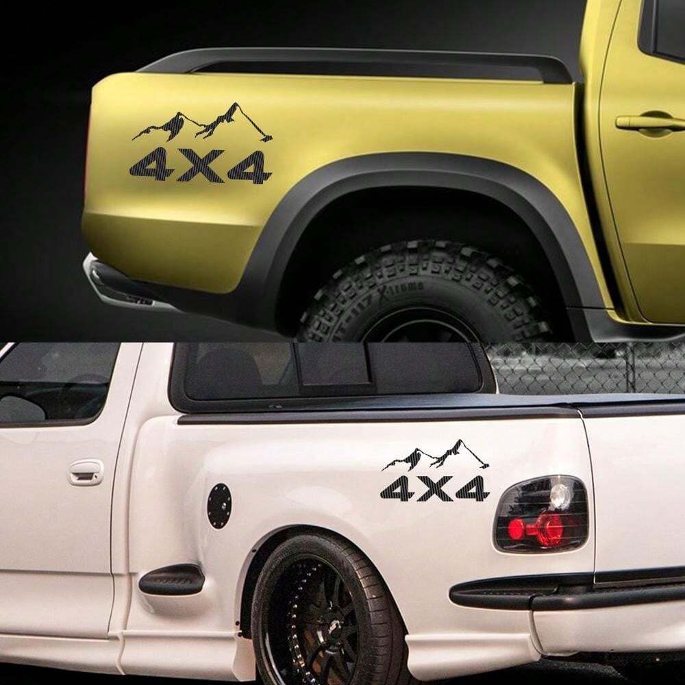 Car 4X4 Mountain Sticker Pickup Truck Vinyl Decor For F150 Toyota Hilux ...