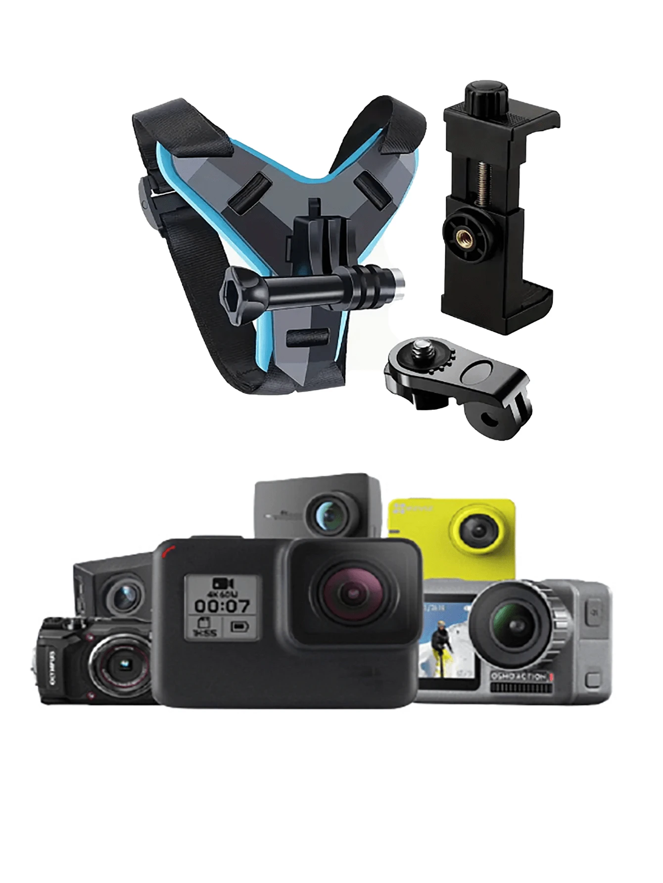 Secure Your GoPro Hero 11 10 9 8 7 And DJI Osmo Action Insta360 Action ...