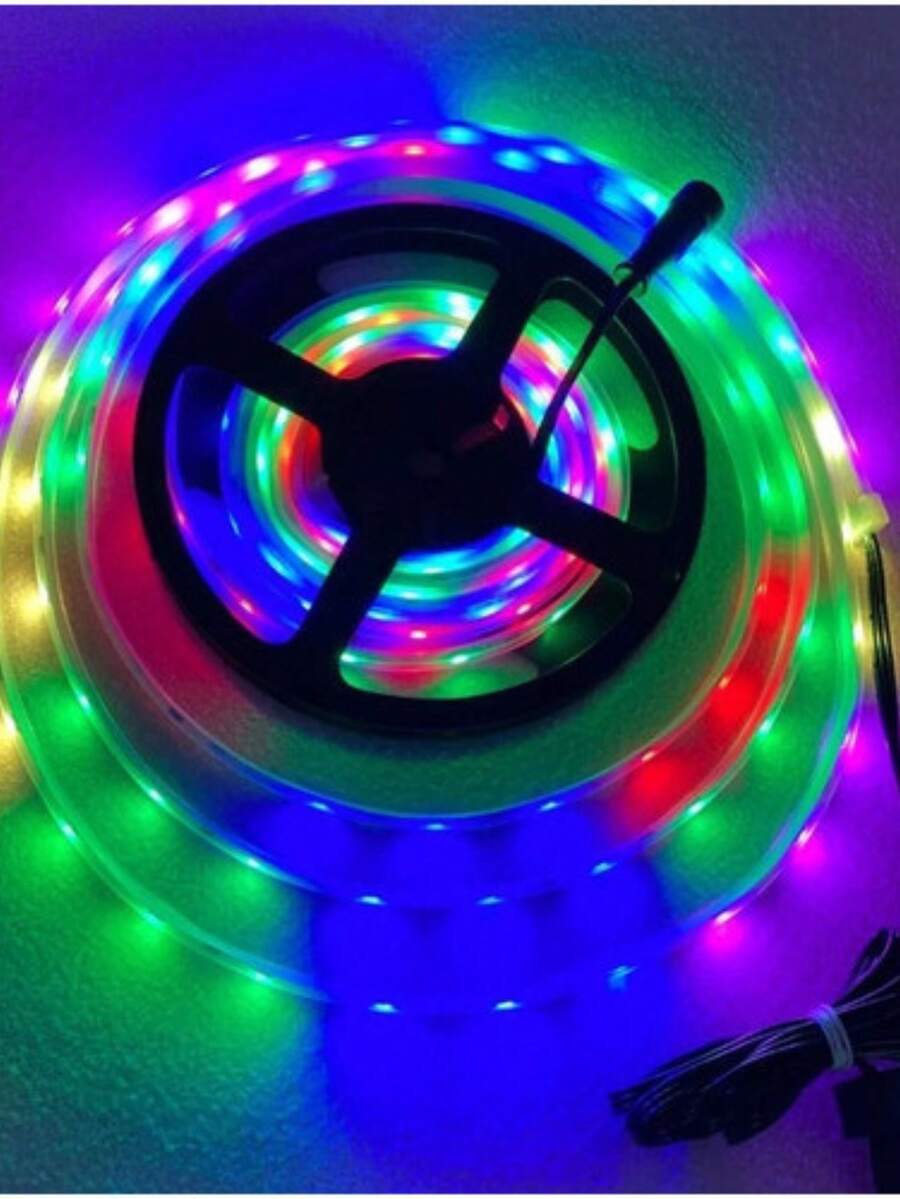RGB LED Strip 6803 5 Meters Digital Control Waterproof IP67 With Power ...