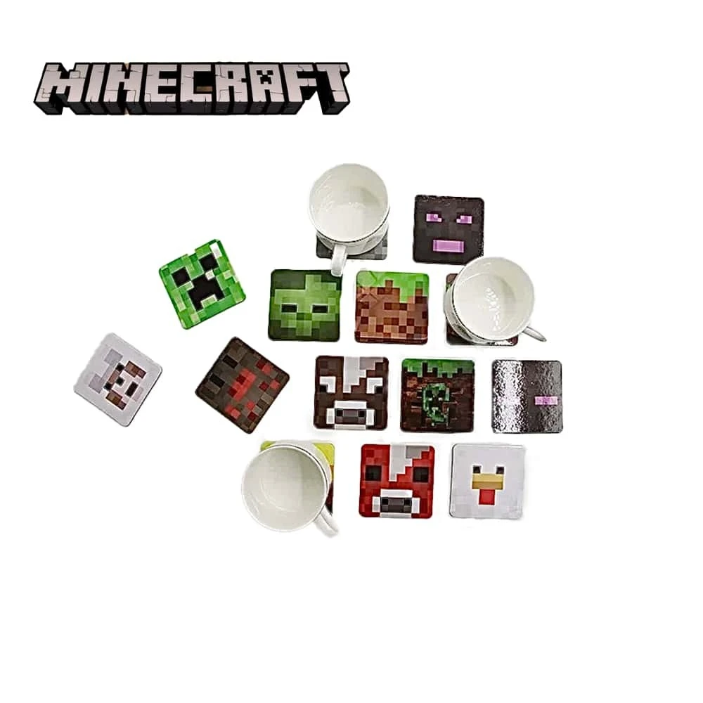 Minecraft 1 PC Minecraft Officially Licensed Coasters Around Characters ...