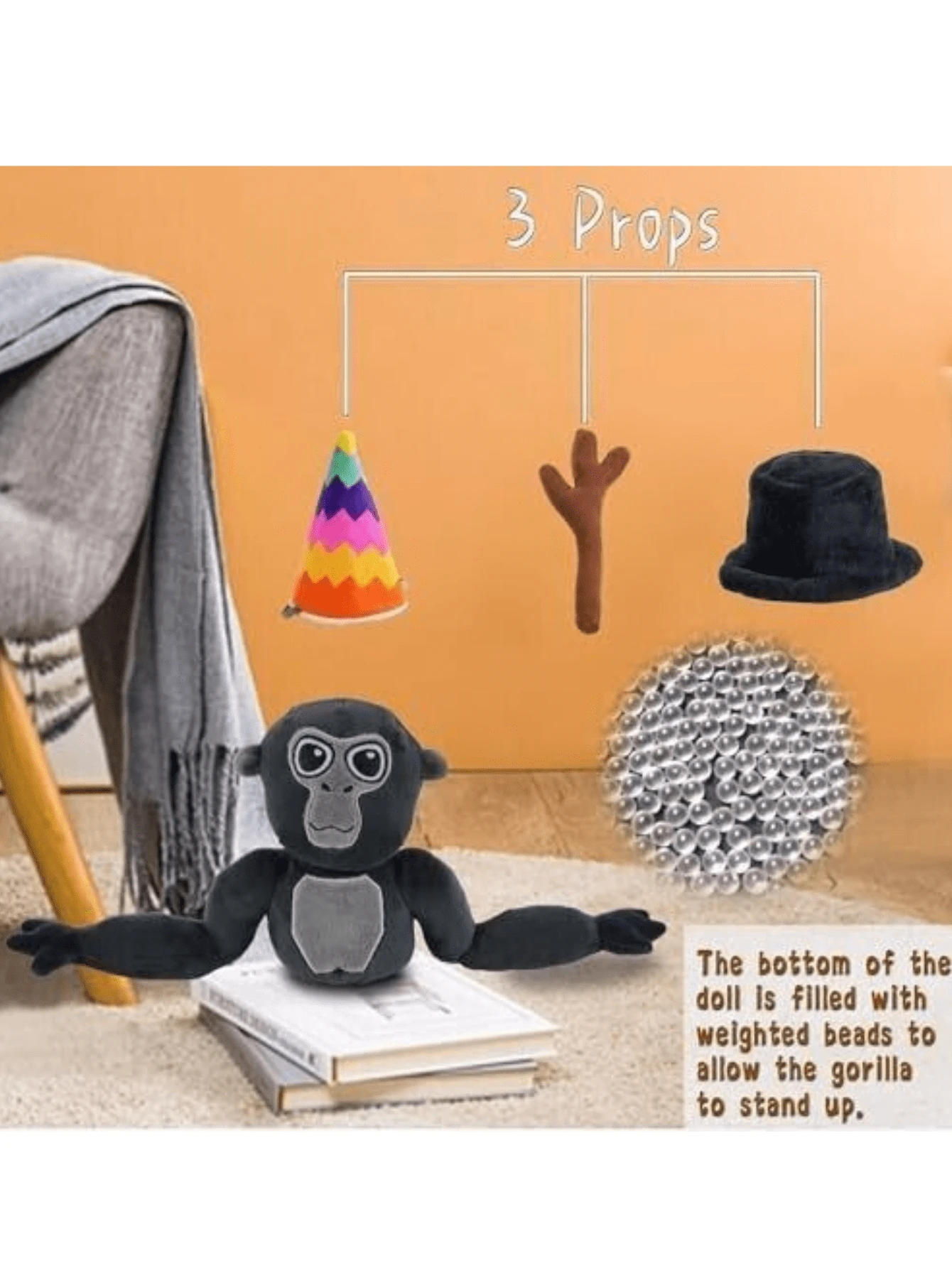 Gorilla Tag Plush Toy Stuffed Animal Gorilla Tag Toy Plush Doll Toy For ...