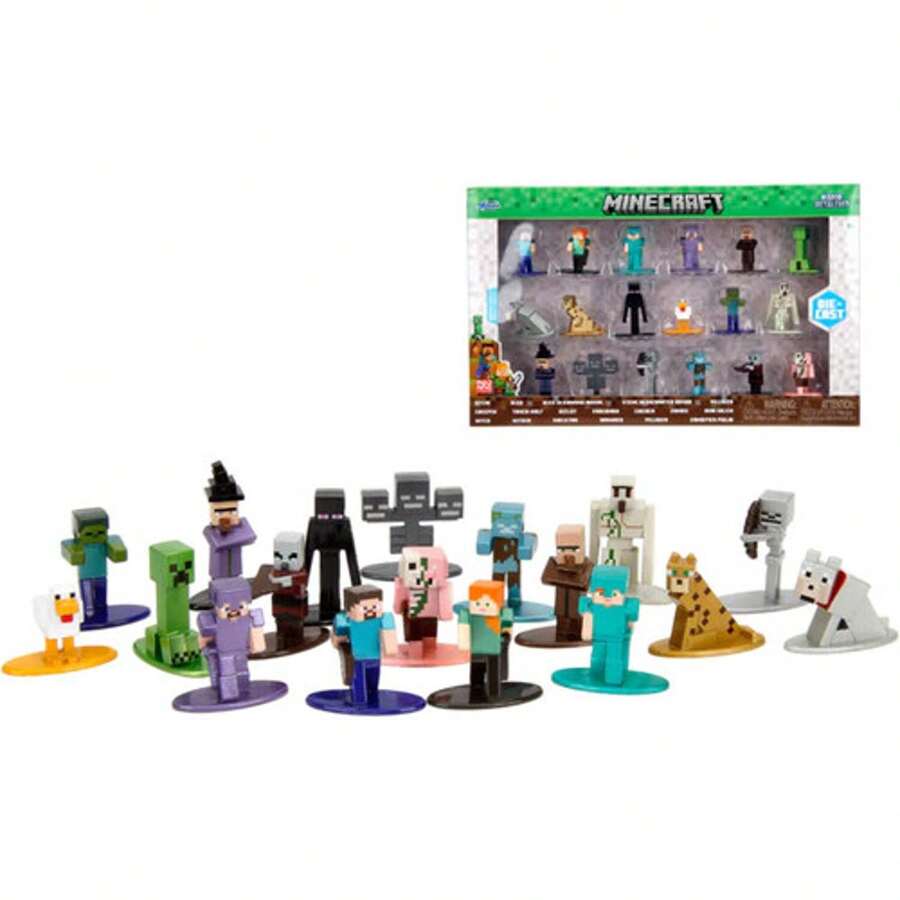 Jada Toys Jada Toys - 1.65 Nano Metalfigs Minecraft - 18 Pack Wave 12 ...
