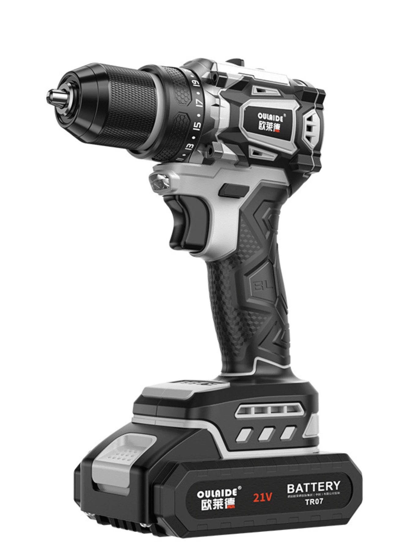 Cordless Drill, 21V Drill Set, With 2.0Ah Battery, 21+1 Gear Drill ...