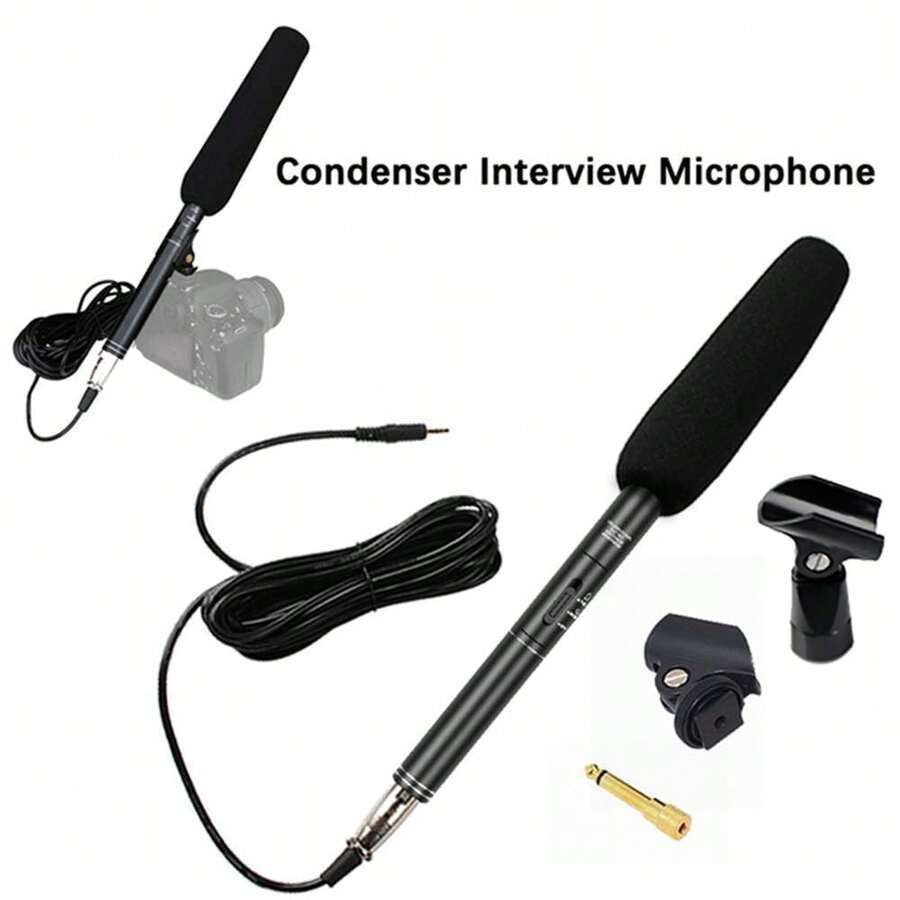 Shotgun Microphone,Condenser Interview Microphone Photography For Video ...