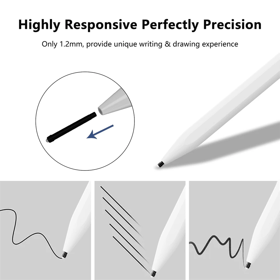 Uogic Uogic White Wireless Pen Magnetic Active Capacitive Bluetooth ...