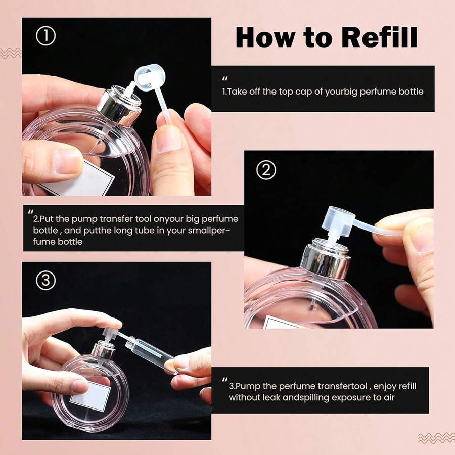 48pcs-Honoson Perfume Dispenser Pump Perfume Refill Pump Cosmetic ...