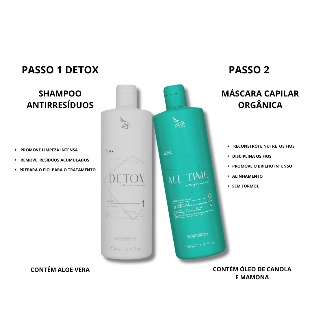 ZAP ALL TIME ORGANIC FORMALDEHYDE-FREE PROGRESSIVE KIT 500ML ORIGINAL ...