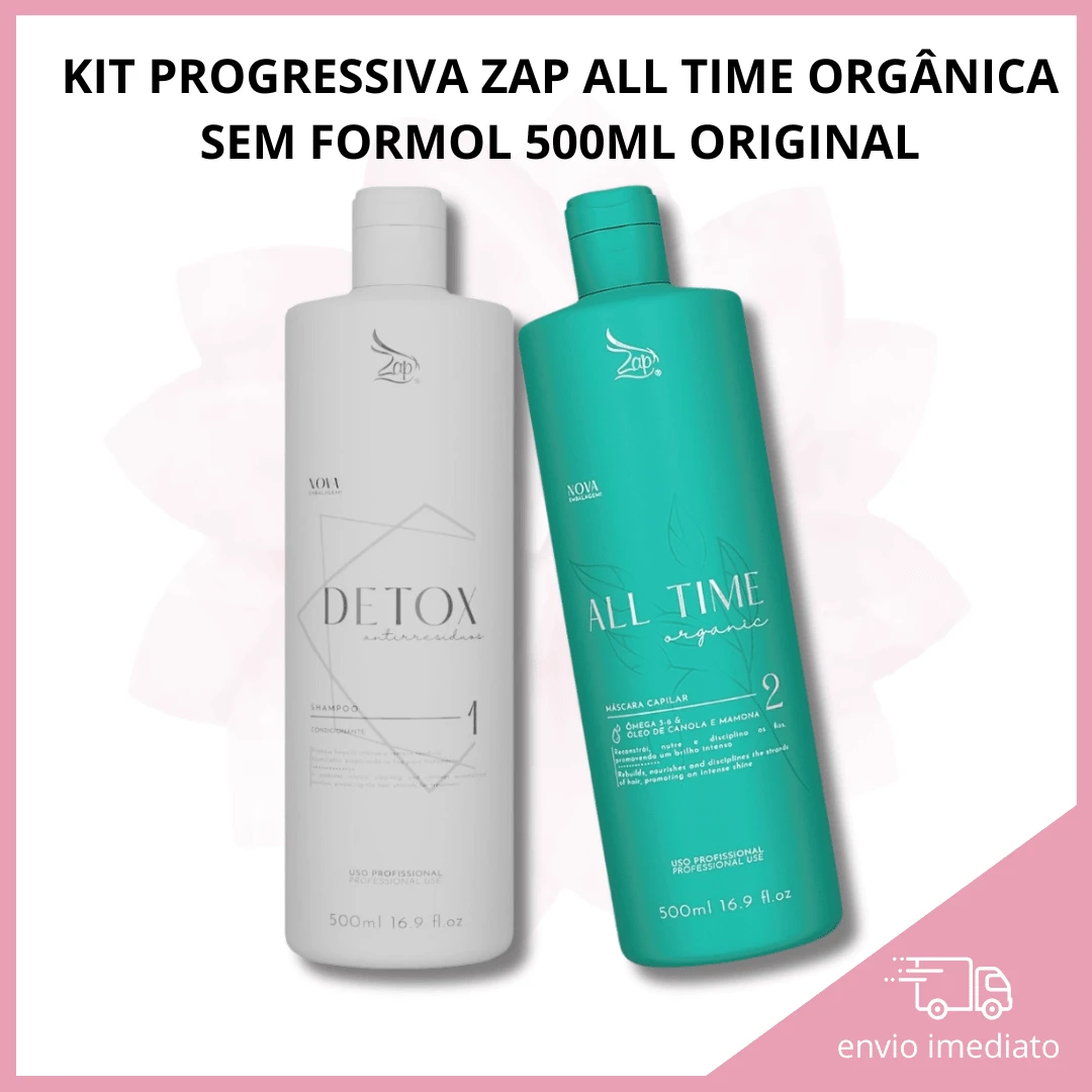 ZAP ALL TIME ORGANIC FORMALDEHYDE-FREE PROGRESSIVE KIT 500ML ORIGINAL ...