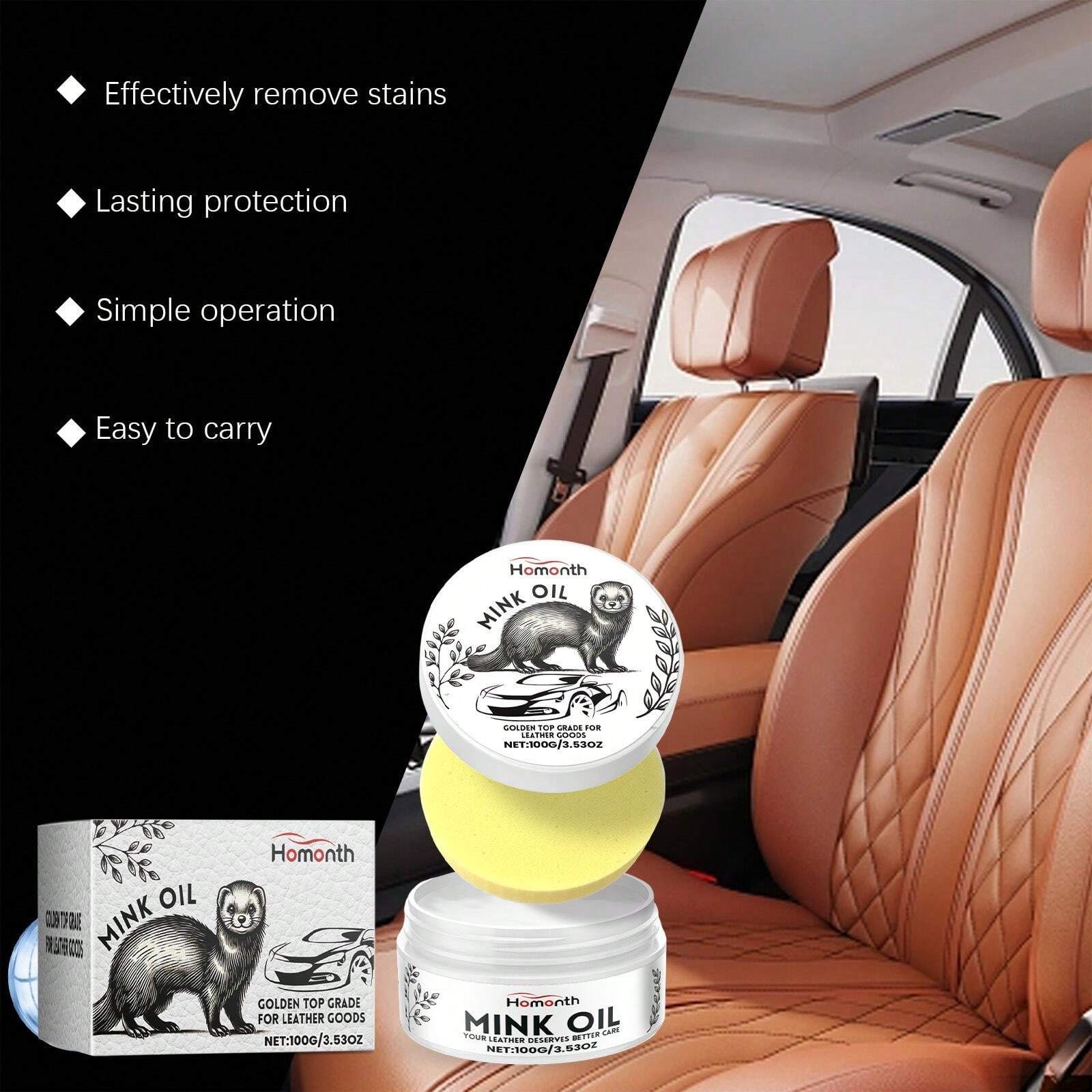 Pasta detergente per la cura della pelle per sedili di interni di auto ...