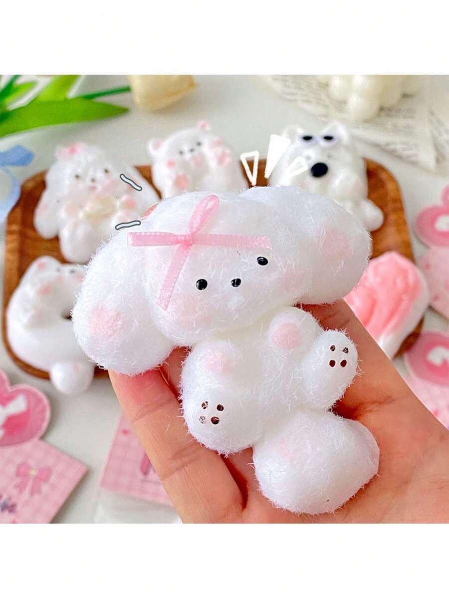 Soft & Squishy Anti-Stress Dog & Rabbit Squeeze Toys, Slow Rebound ...