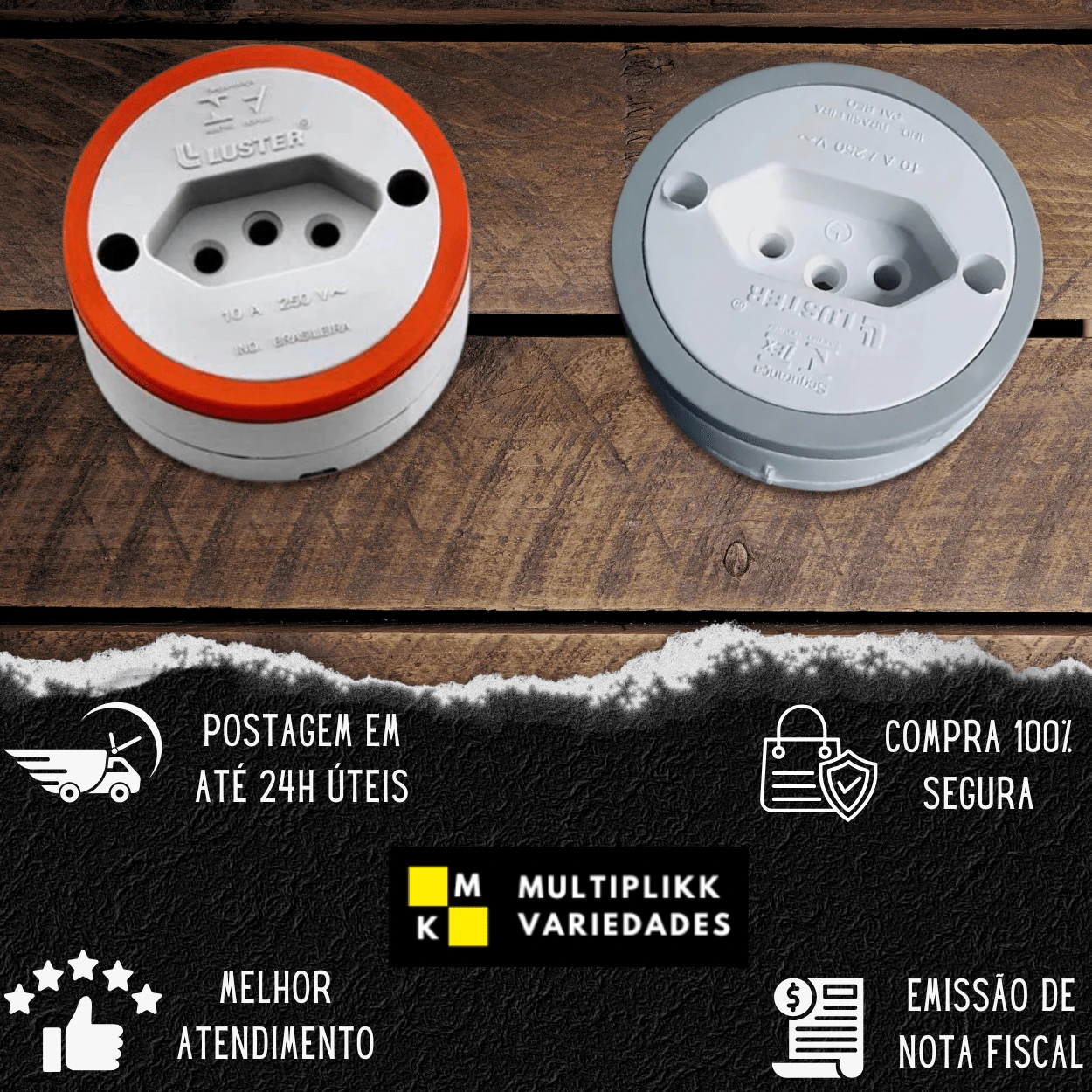 Kit 4 Round Surface-Mounted Sockets 10A 250v Inmetro Standard | SHEIN USA