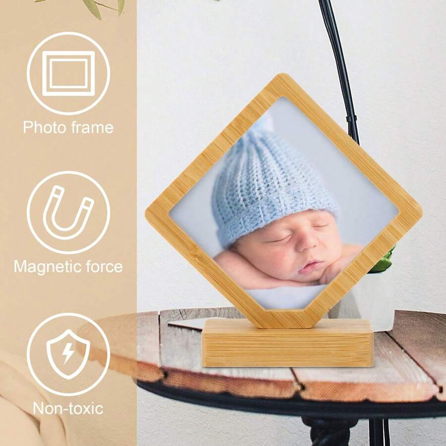 Custom Bamboo Picture Frame Personalized Photo Display Frame Wedding ...