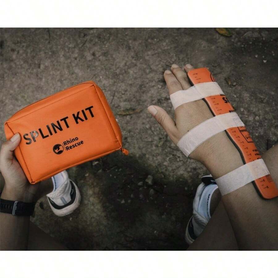 RHINO RESCUE RHINO RESCUE First Aid Splint 36" X 4.3" Orange-Gray, Keep ...