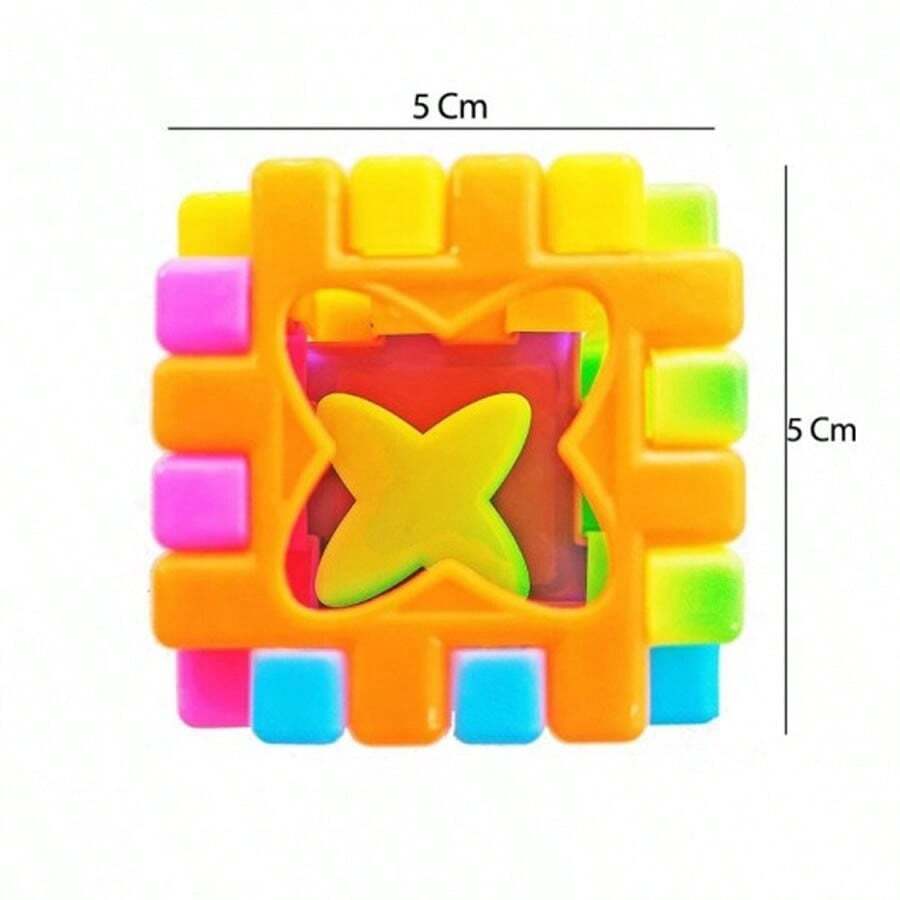 Kit 3 Colorful Interlocking Cubes Assemble And Disassemble Children's ...