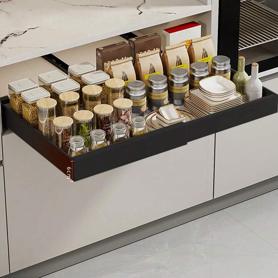Ataucjin Pull Out Cabinet Organizer,Expandable Heavy Duty Slide Out ...