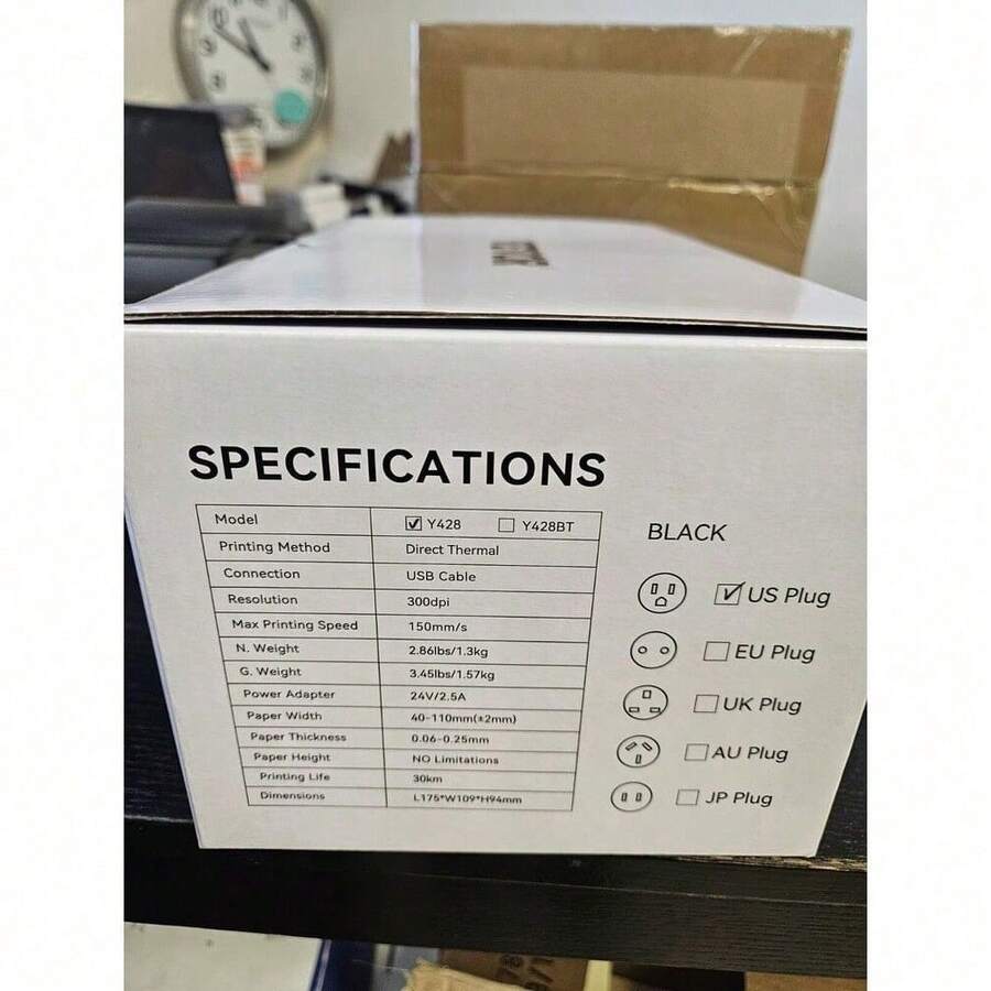 VEVOR 300DPI HD Shipping Label Printer 4X6 Thermal Label Maker USB for ...