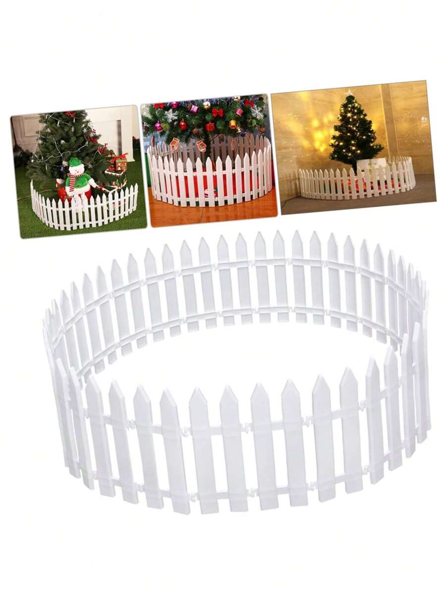 10pcs Courtyard Garden Fence White Picket Fence Landscape Fence Border ...