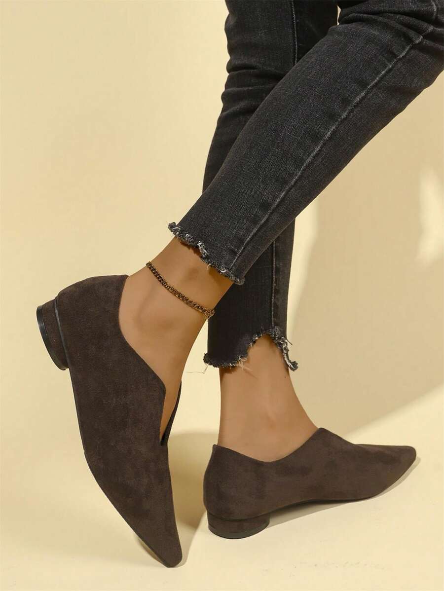 Zapatos de mujer de estilo retro británico elegante con puntera ...