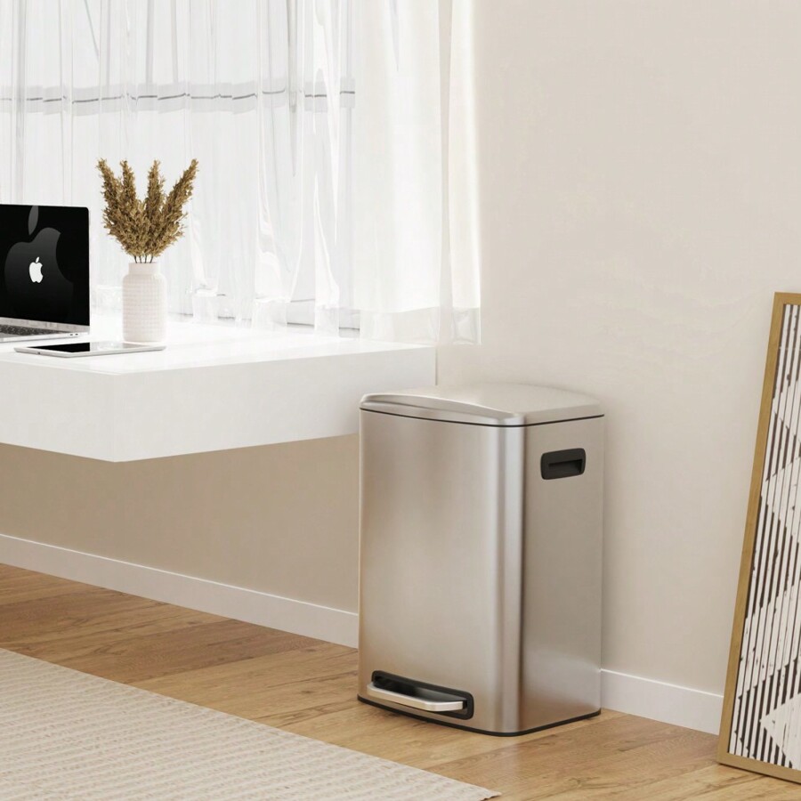 13 Gallon 50L Kitchen Foot Pedal Operated Soft Close Trash Can ...