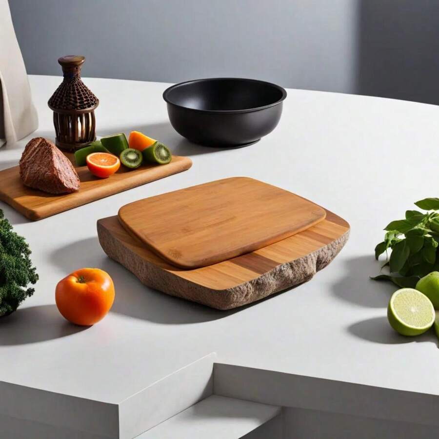 Bamboo Cutting Board, Easy To Store Multi-Purpose Chopping Board Great ...