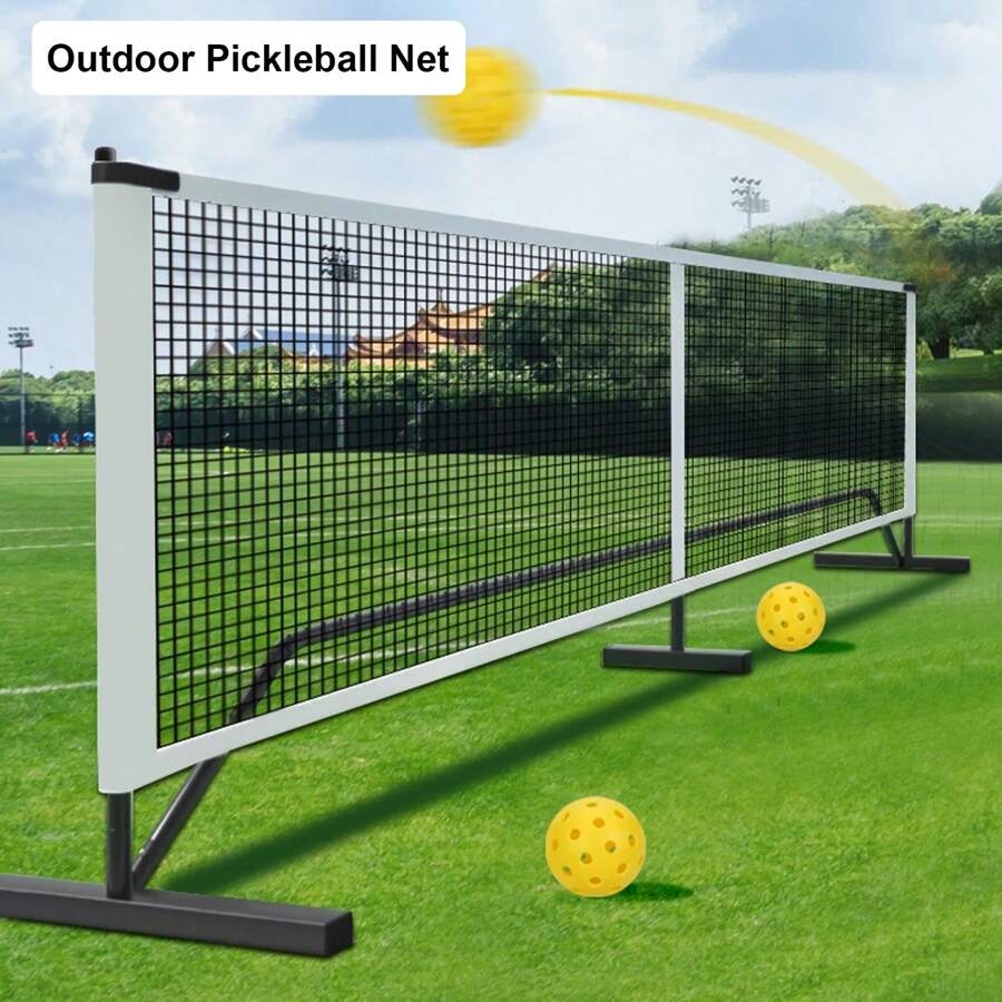22FT Portable Pickleball Net Set Adjustable Badminton Pickleball Net ...