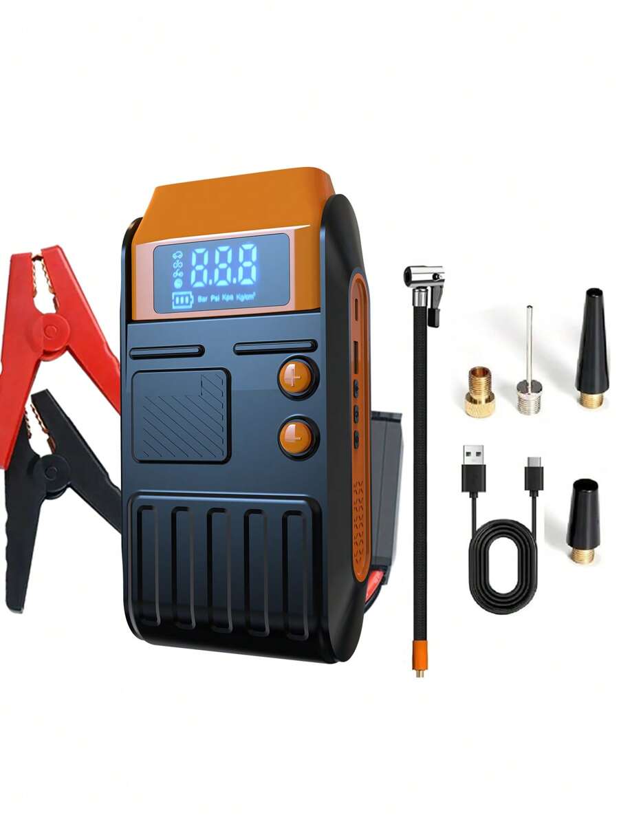 Multifunctional New Car Emergency Jump Starter With Air Pump, Auto ...
