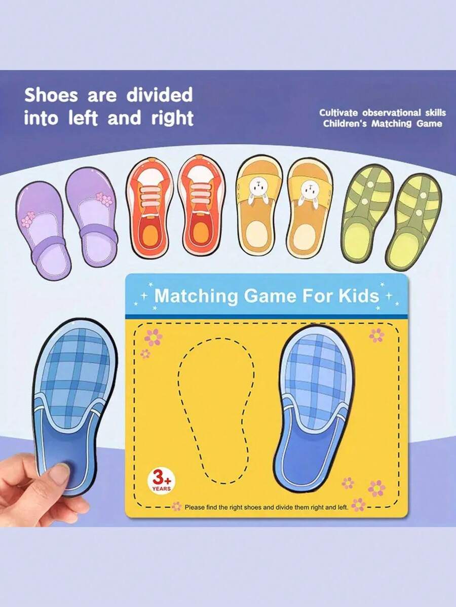 Kids Interactive Shoe Matching Game - Early Educational Toys For 3-6 Years Old, Teaching ...