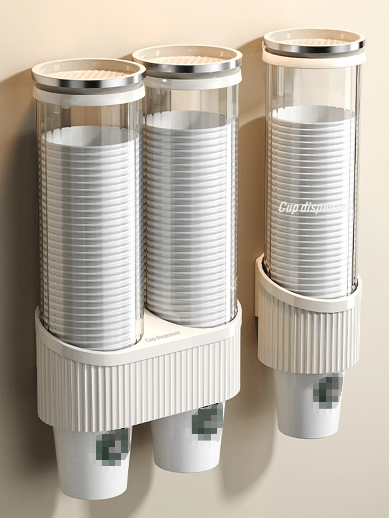 Wall-Mounted Cup Holder, Paper Cup Rack Near Drinking Water Dispenser ...