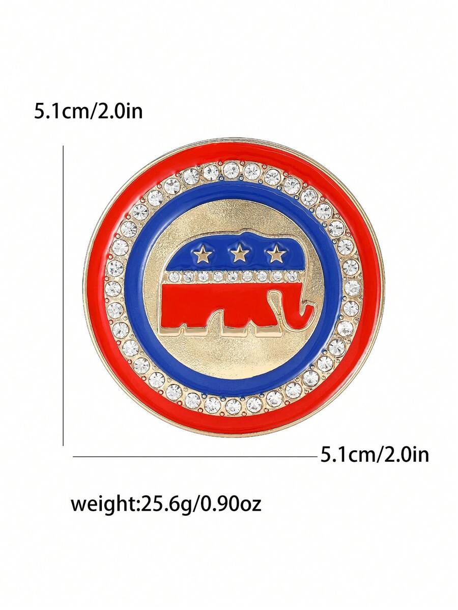USA Republican Elephant Brooch GOP Elephant PinTrump 2024 Presidential ...
