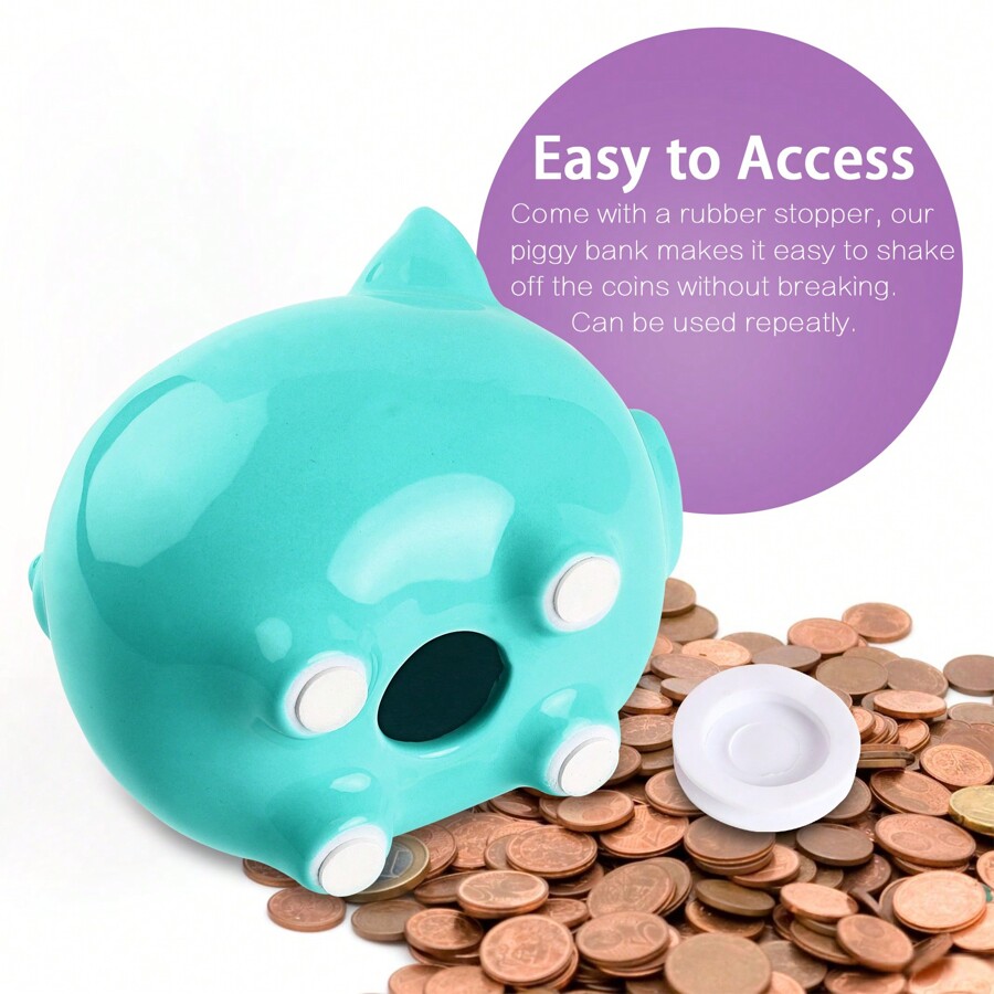 Piggy Bank, Glazed Ceramic Piggy Bank, Cute Pig Piggy Bank Money Bank ...