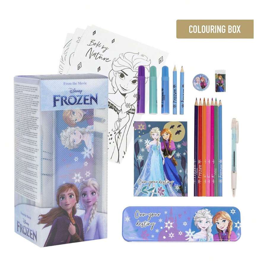 Disney Complete And Elegant Frozen Coloring Stationery Set | Frozen ...