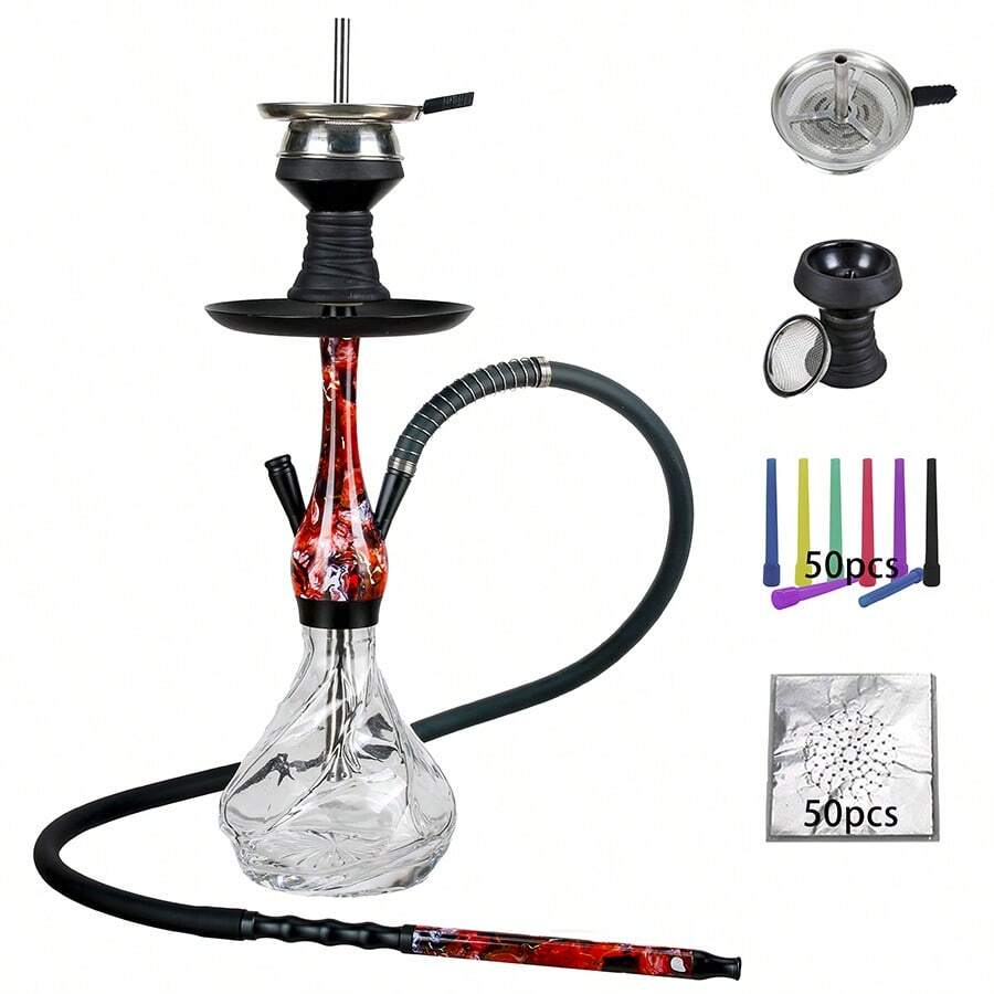 Hookah Set With Everything 1 Hose,Shisha With Ceramic Bowl Tongs Mouth ...