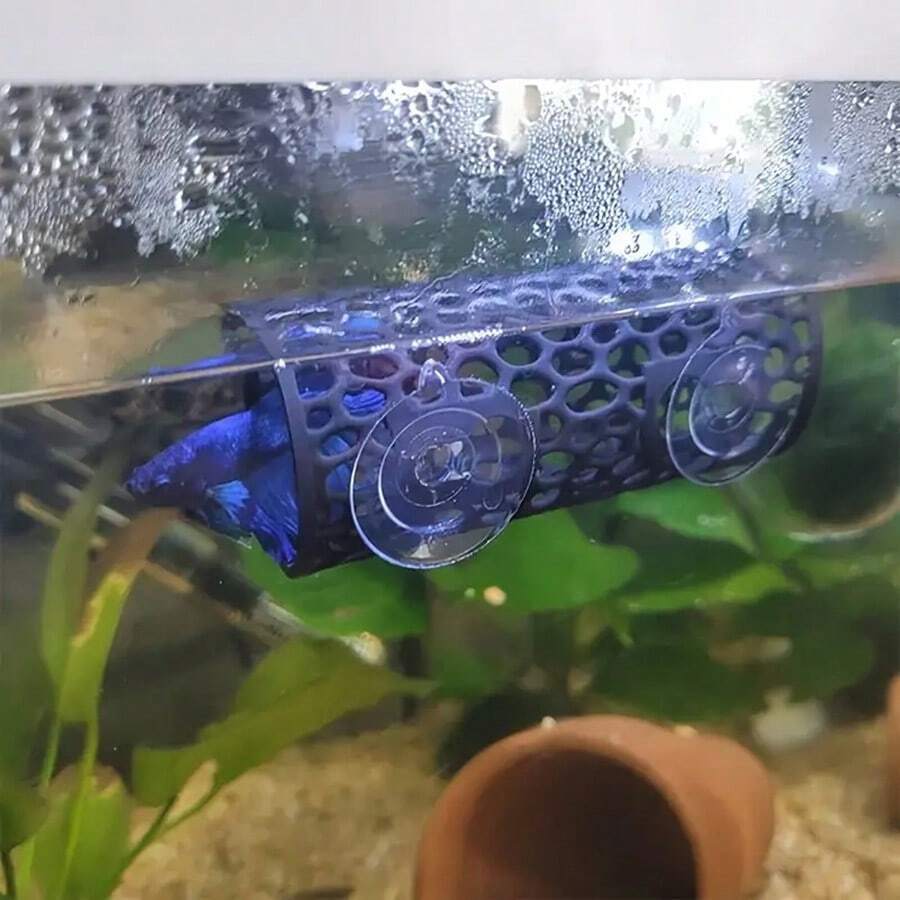 1pc Betta Fish Tunnel - Hideaway Aquarium Decor, PE Material With ...