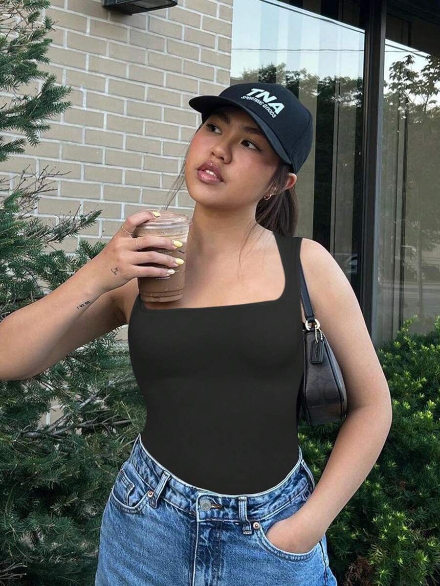 Shapewear Tummy Control Tank Top Compression Tanks For Women Square ...